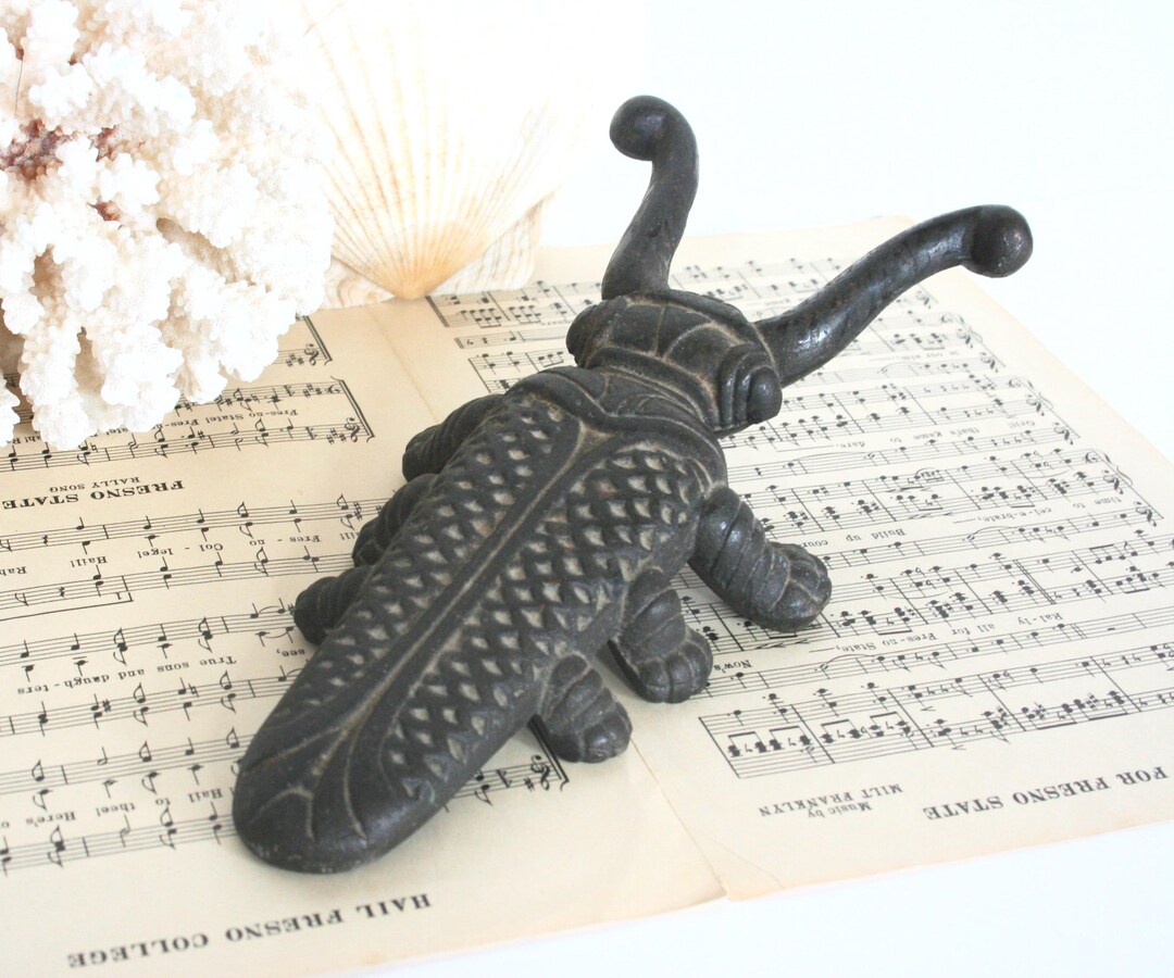 Vintage Metal Beetle Boot Jack. Large Bug, Farmhouse Decor, Rustic ...