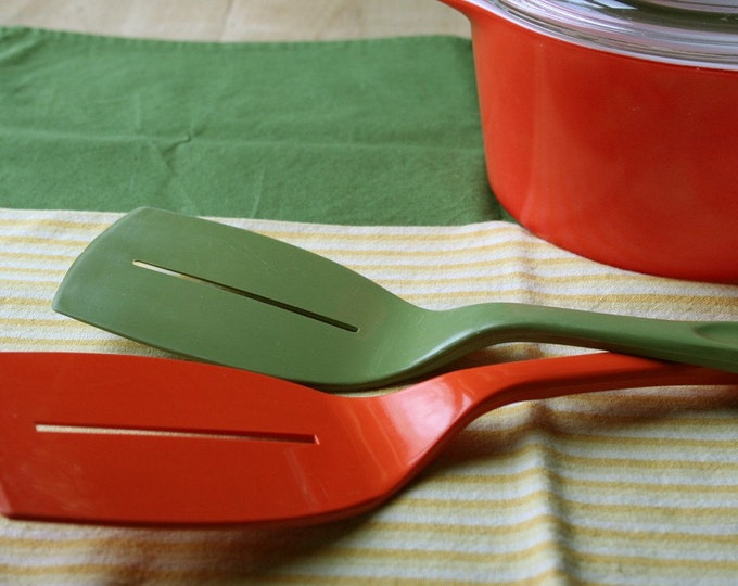 Two Foley Spatulas in Super Retro Colors reserved for Trisha - Etsy