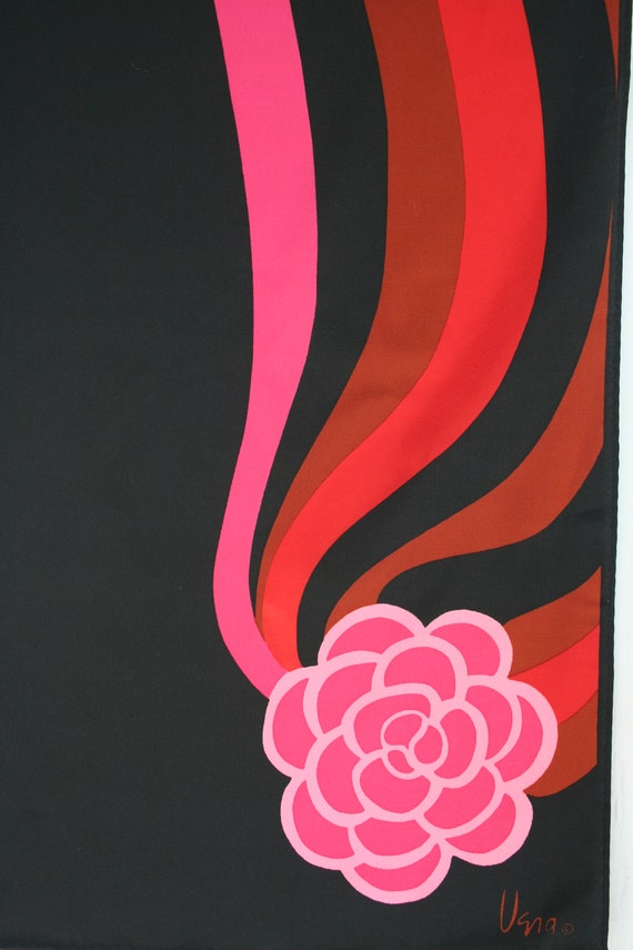 Bold Op art inspired Vera Neumann scarf. Graphic, abs… - Gem