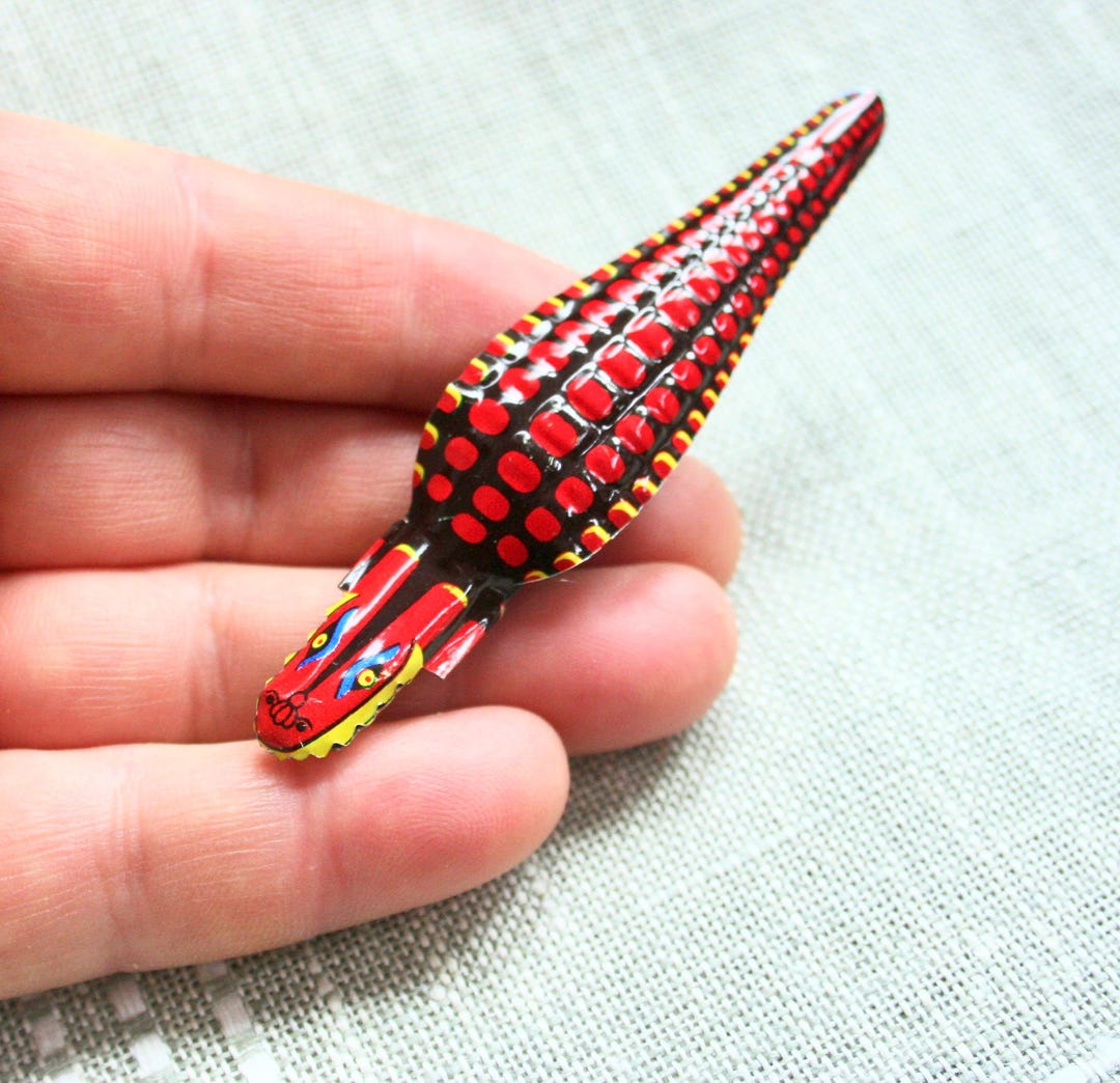 Vintage Tin Clicker. Alligator Clicker, Litho Clicker, Children's Toy ...