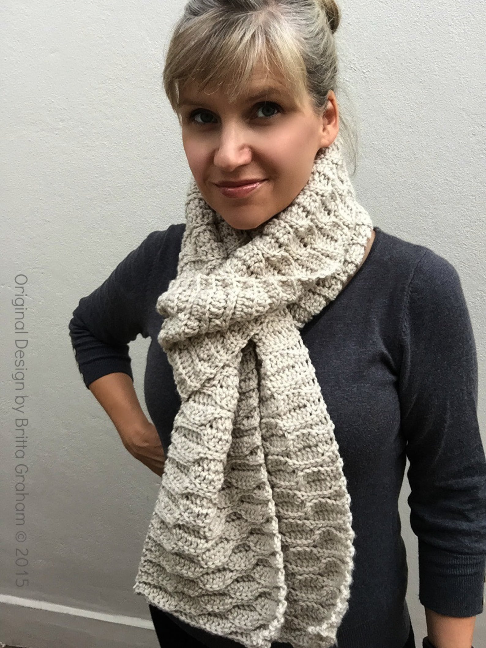 Long Scarf Crochet Pattern Autumn Leaves Crochet Scarf - Etsy