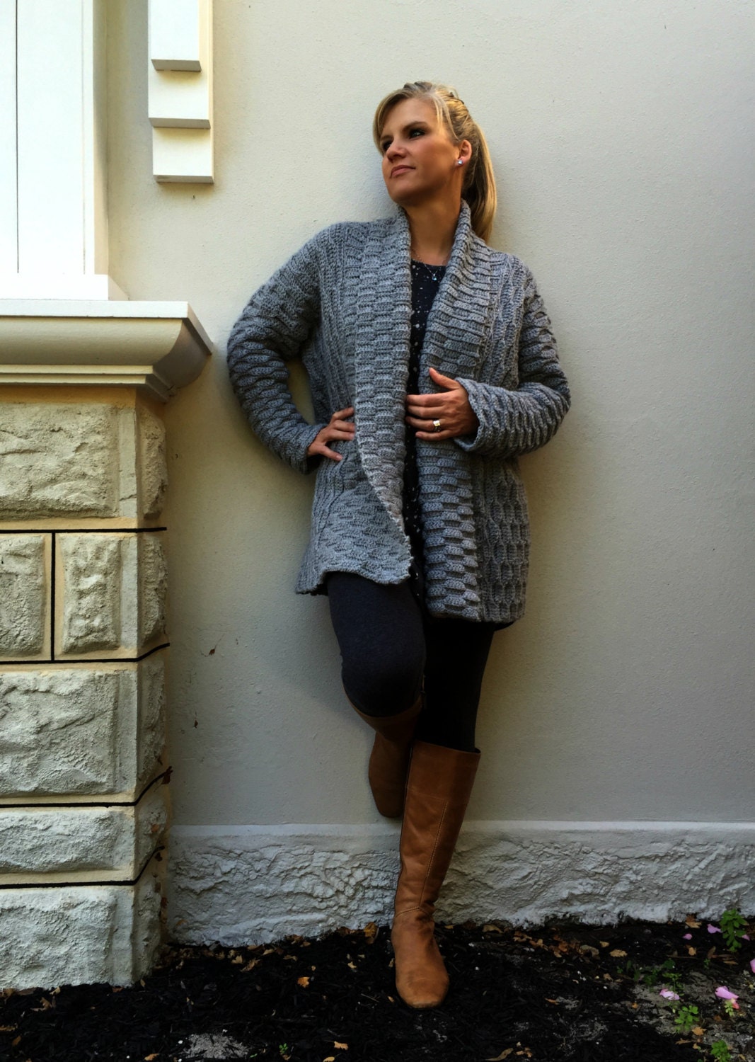 Autumn Leaves Cardigan Crochet Pattern for Women Open Style - Etsy