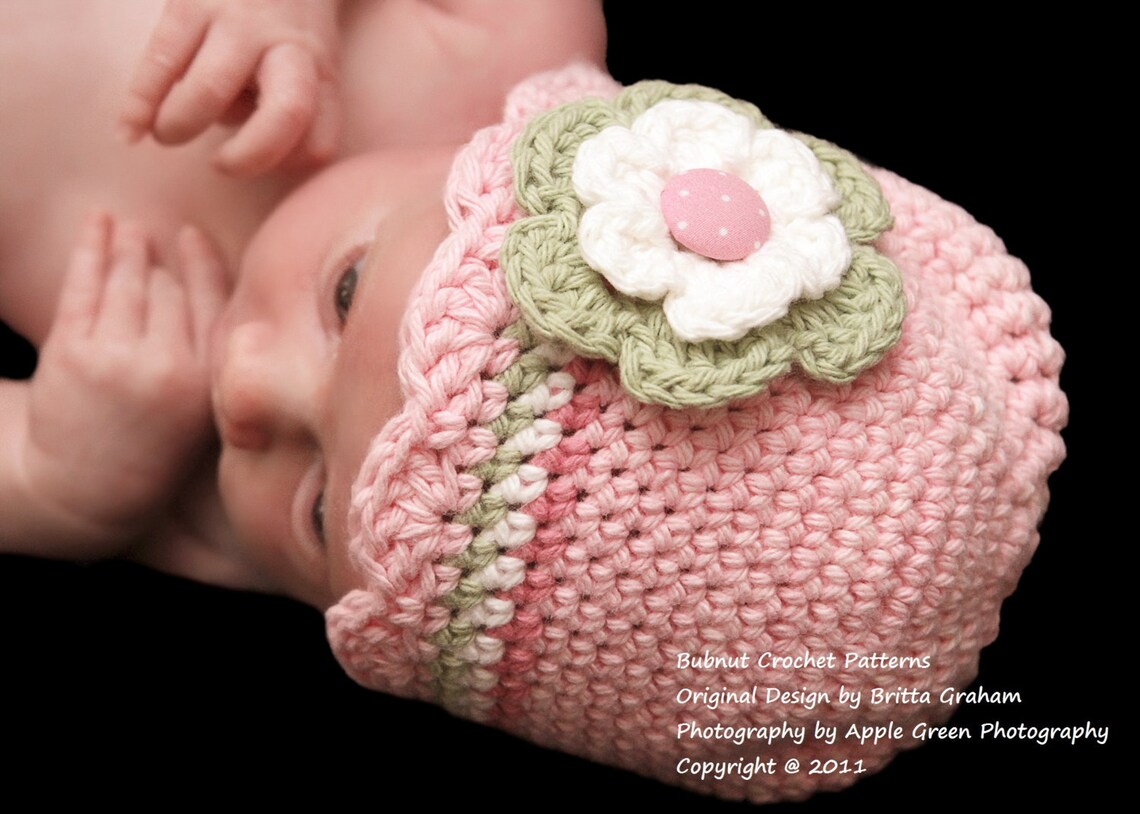 Shell Trim Baby Hat Crochet Pattern in Newborn, Baby, Toddler and Child ...