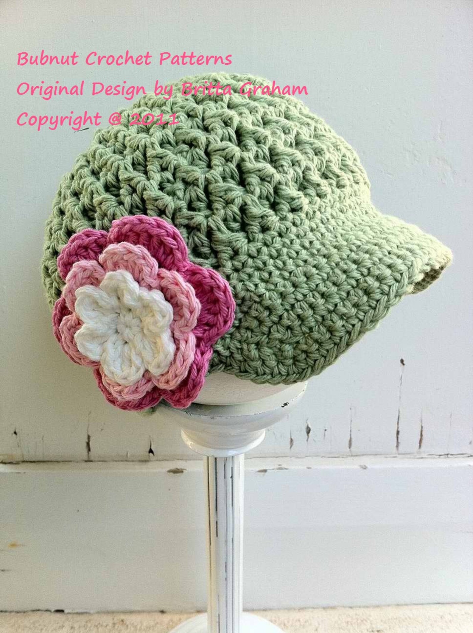Crochet Hat Pattern Bubnut Best Seller Newsboy Hat Crochet Pattern P207 ...