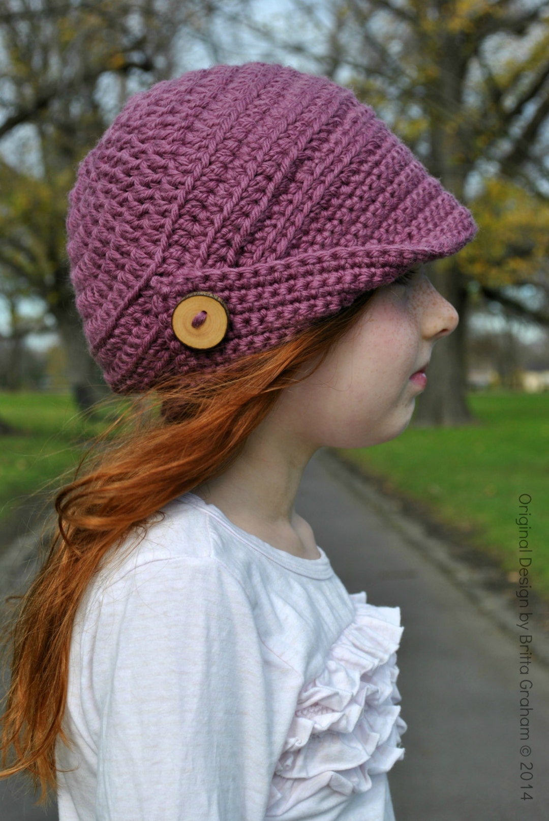 Crochet Hat Pattern - Easy Peasy Button-up Newsboy Crochet Pattern No ...