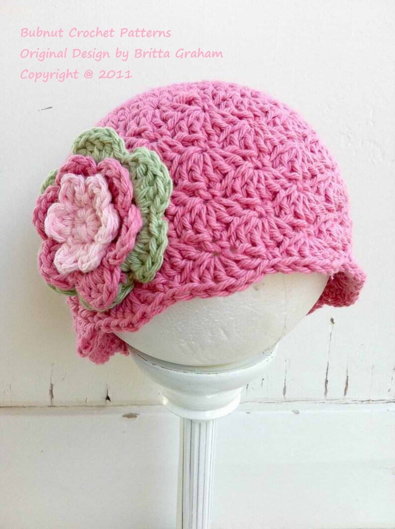 Hat Crochet Pattern - Shell Stitch Cap Crochet Pattern No.113 Baby ...
