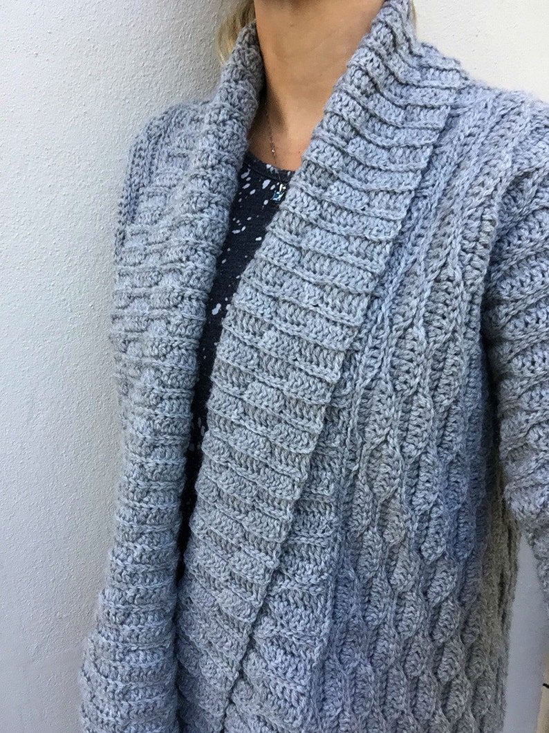 Autumn Leaves Crochet Cardigan Pattern for Women Open Style - Etsy