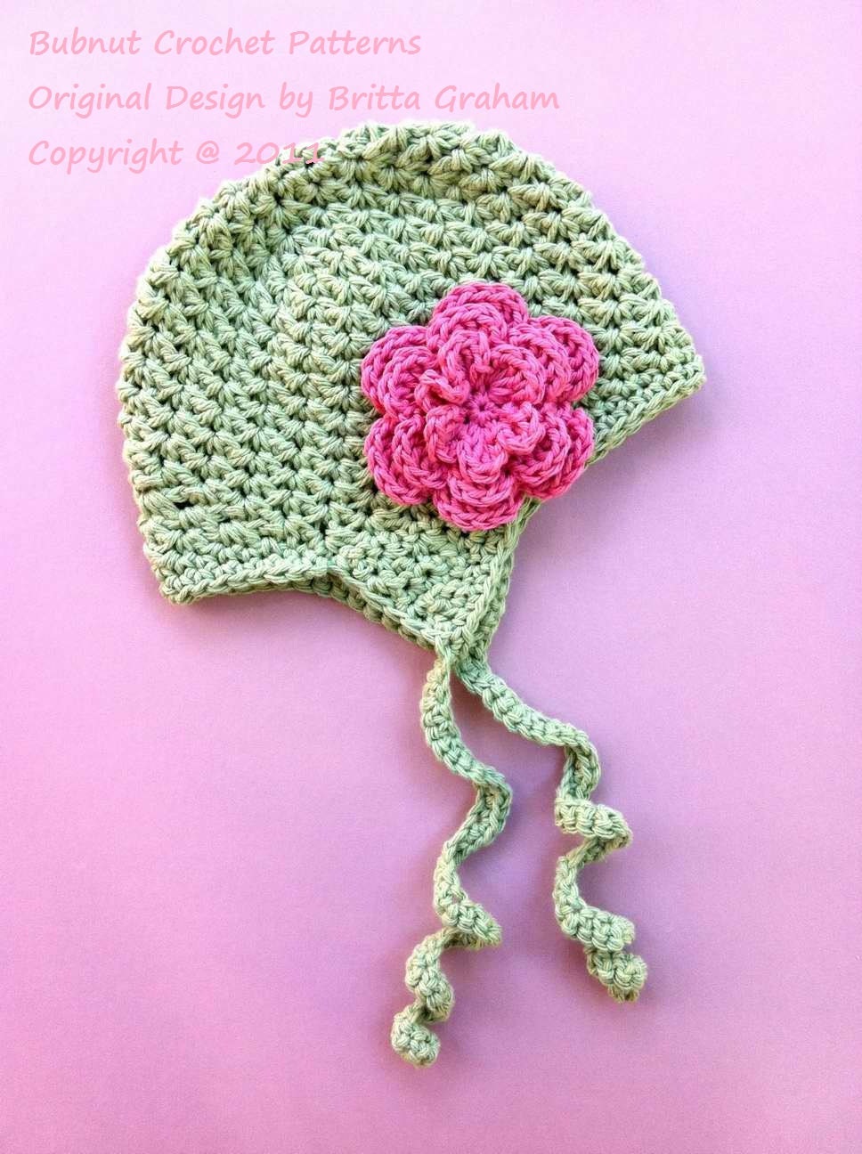 Baby Hat Pattern - Bumpy Earflap Hat Pattern With Ties No.604 SEVEN ...