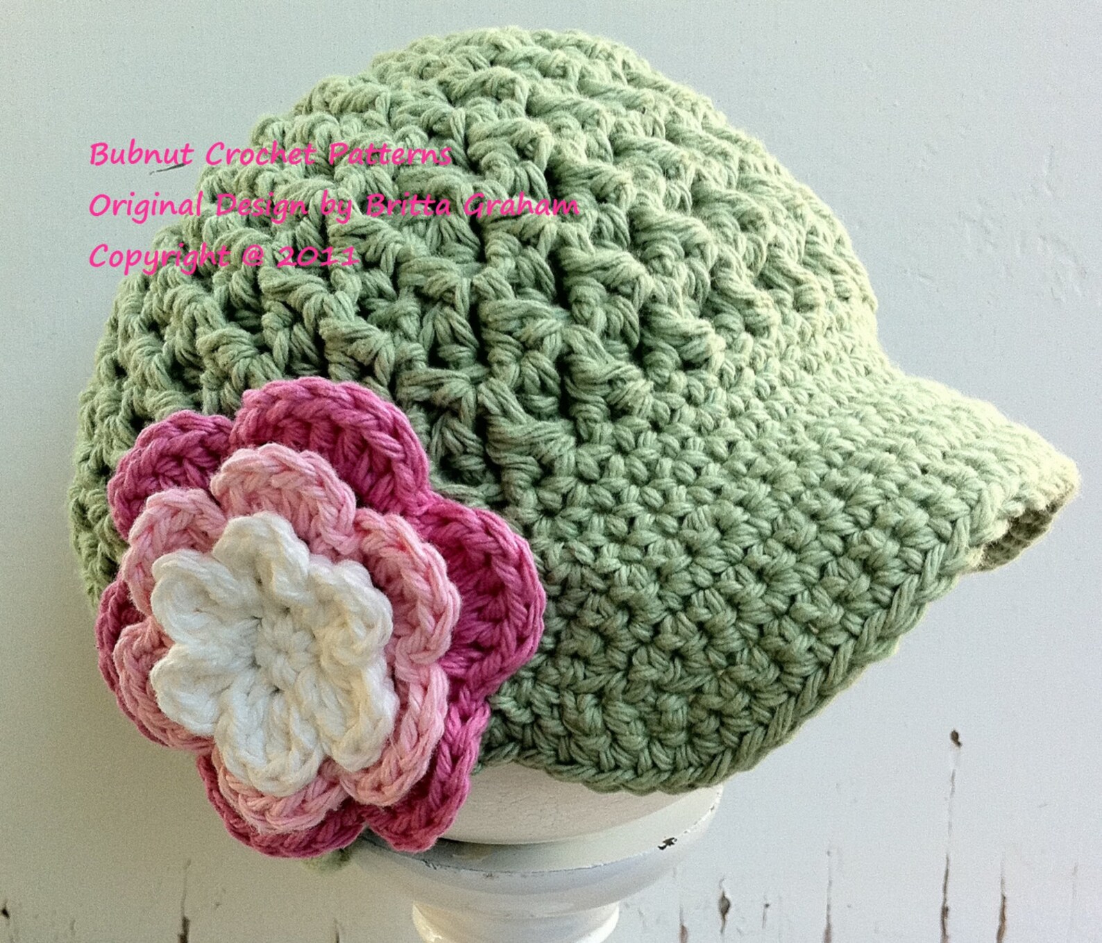 Crochet Hat Pattern Bubnut Best Seller Newsboy Hat Crochet Pattern P207 ...