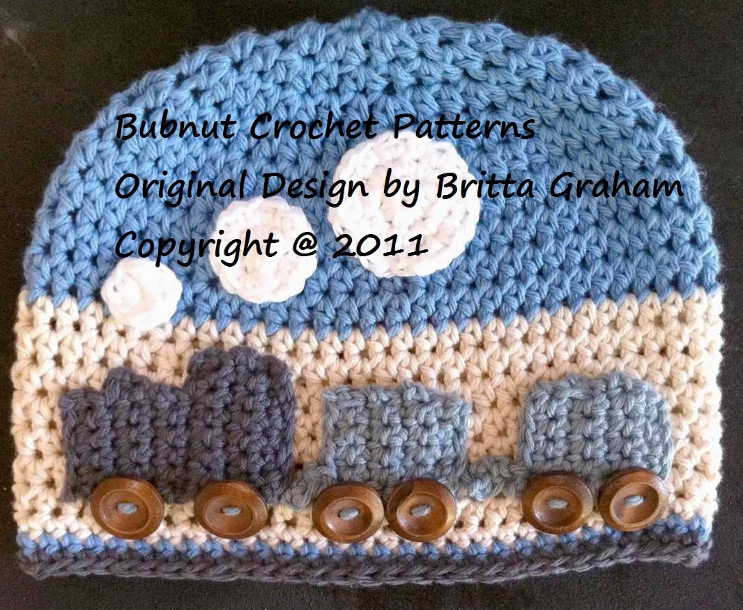 The Original Train Hat Crochet Pattern in Baby, Toddler and Kids Sizes ...