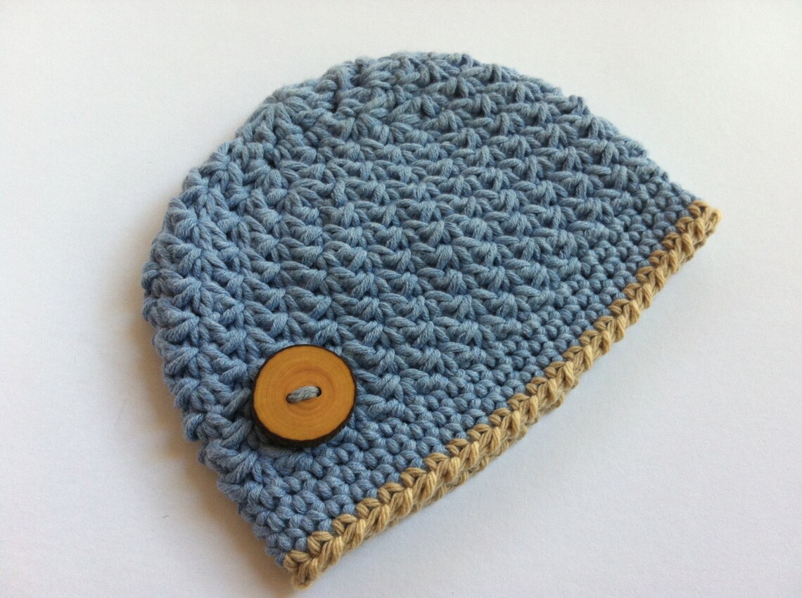 Crochet Baby Hat Pattern - Unisex Bumpy Baby Hat Crochet Pattern No.117 ...