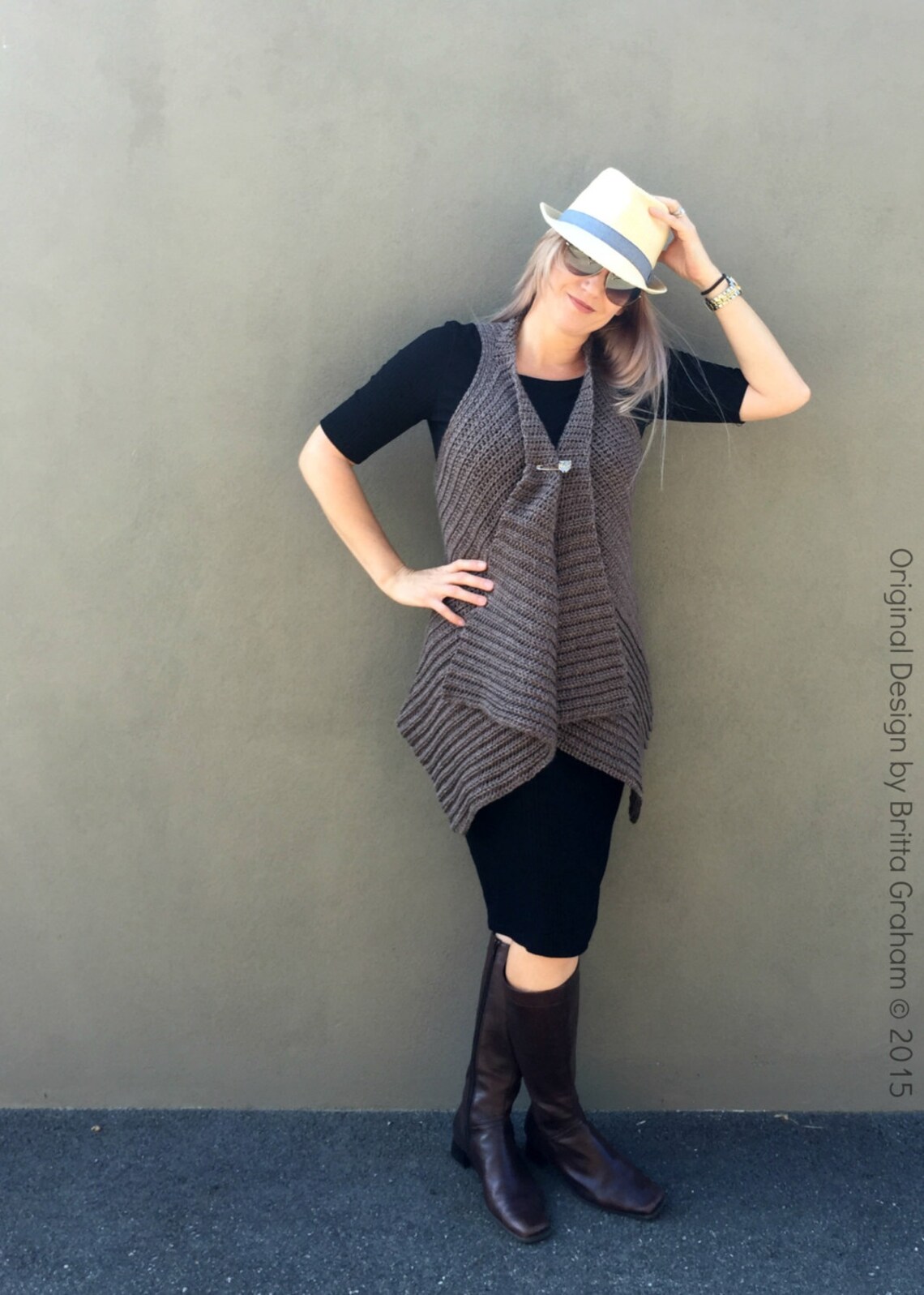 Easy Vest Crochet Pattern Waterfall Style No.933 Digital - Etsy