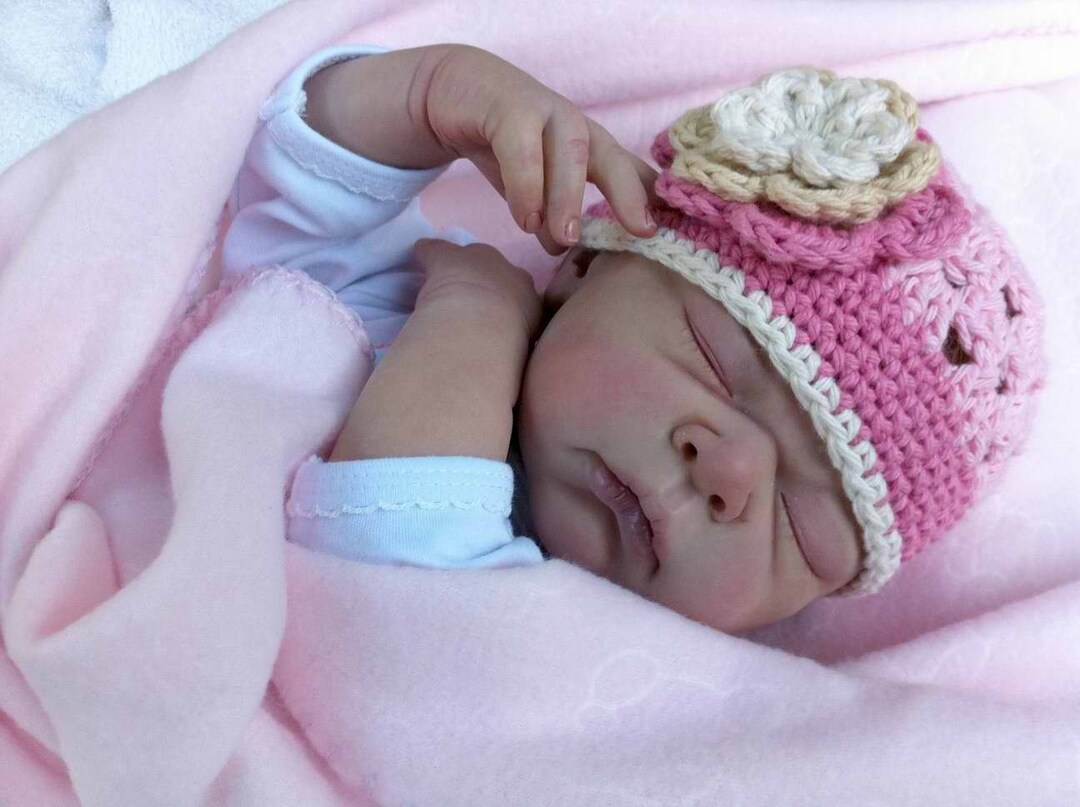 Baby Crochet Hat Pattern - Open Stitch Hat Crochet Pattern No.112 ...