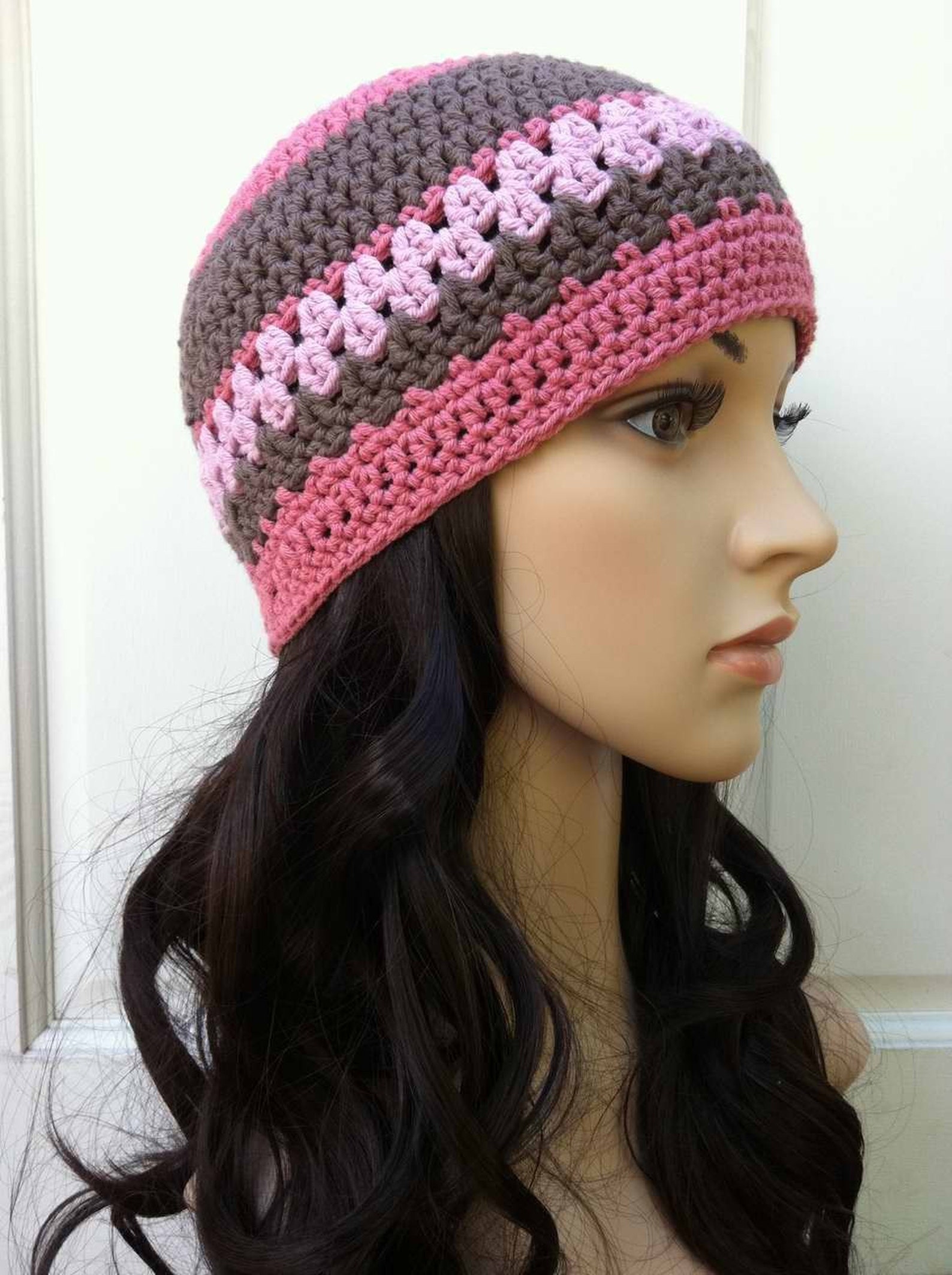 Ladies Crochet Hat Pattern - Womens Beanie Pattern No.208 Digitail ...