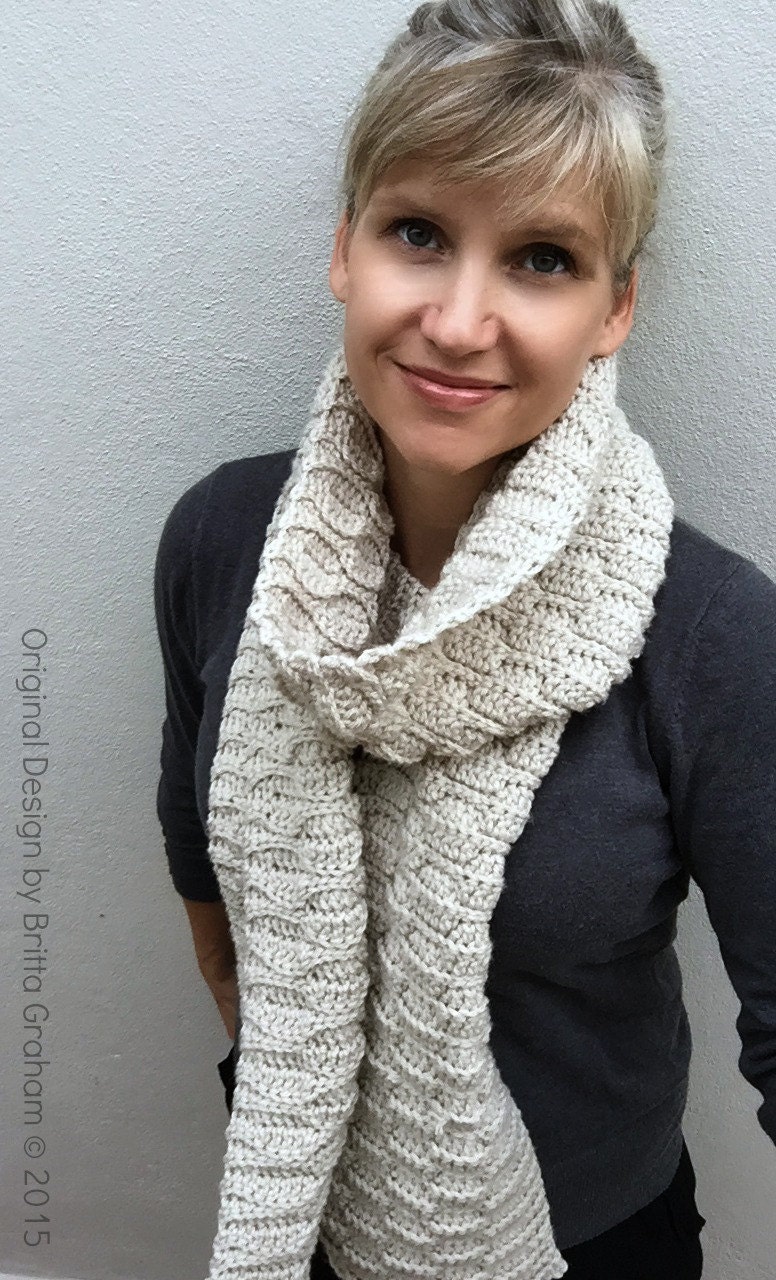 Long Scarf Crochet Pattern Autumn Leaves Crochet Scarf - Etsy