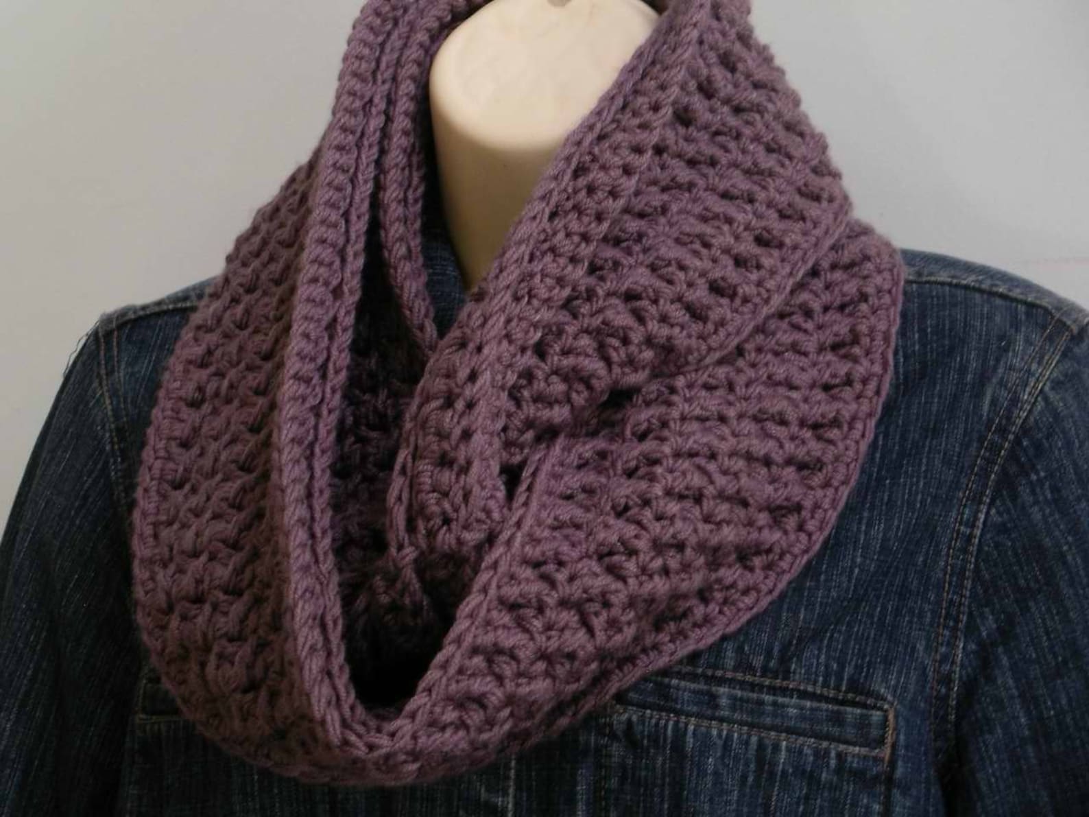 Crochet Scarf Pattern Textured Cowl Crochet Pattern No.501 - Etsy