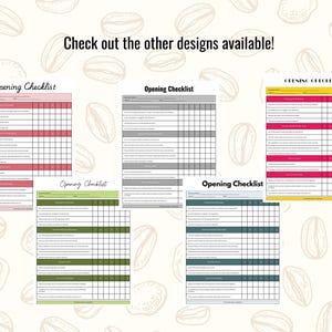 Barista Opening & Closing Checklist: Coffee Shop Daily Schedule ...