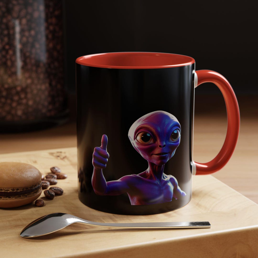Alien Thumbs up Sign Accent Coffee Mug 11oz & 15oz - Etsy