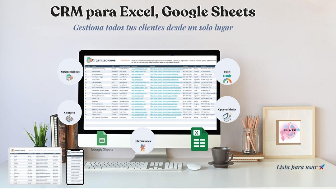 CRM in Excel and Google Sheets – Customer, Sales, and Opportunity ...