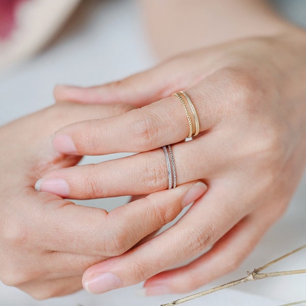 Double Band Ring - Etsy