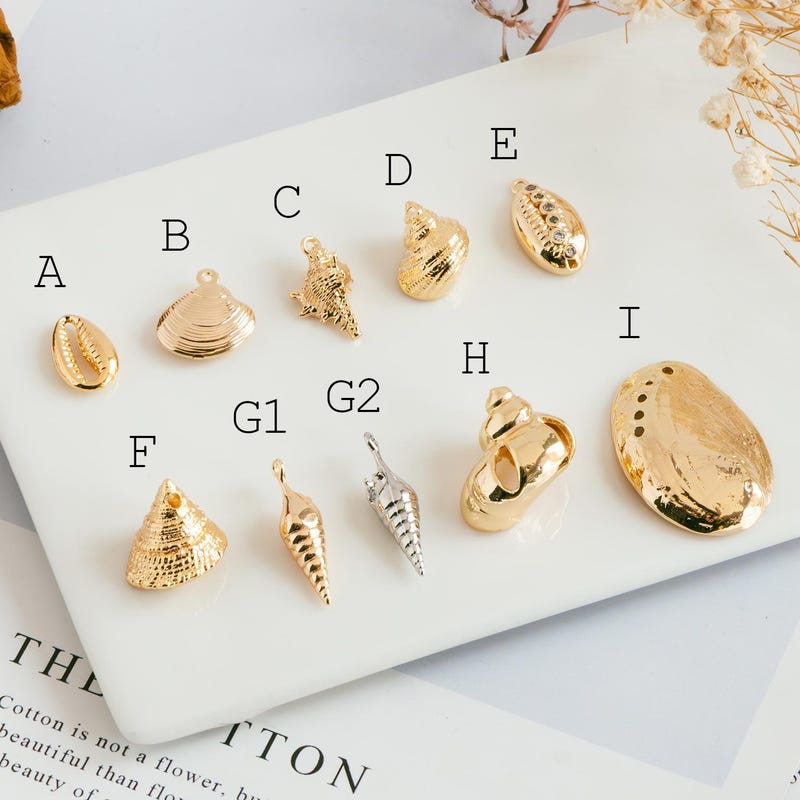 Seashell Earring Charms - Etsy