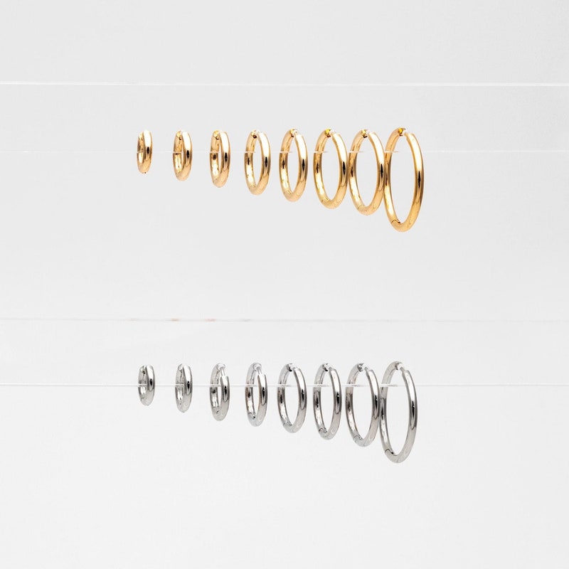 Hoop Earrings Gold Creoles - Etsy