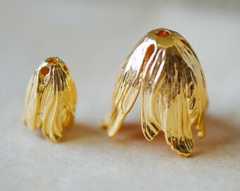 Tulip Bead Caps | Etsy