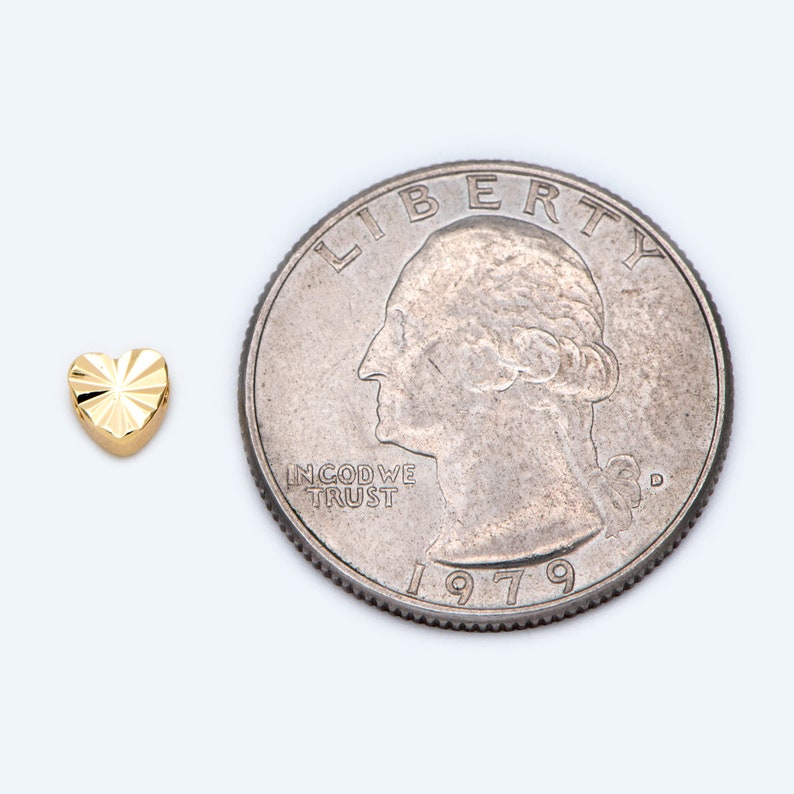 20pcs Gold Heart Spacer Beads Brass Spacer Beads Gold - Etsy
