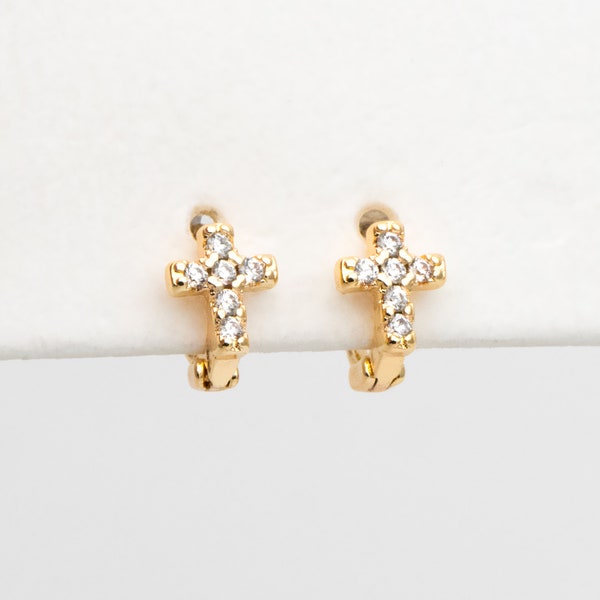 Cross Earrings - Etsy