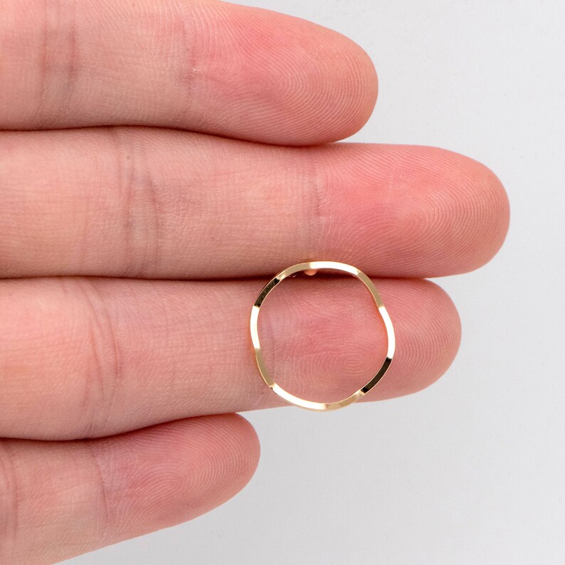10pcs Round Loop Hoop Ear Posts 18K Gold Plated Brass Circle - Etsy