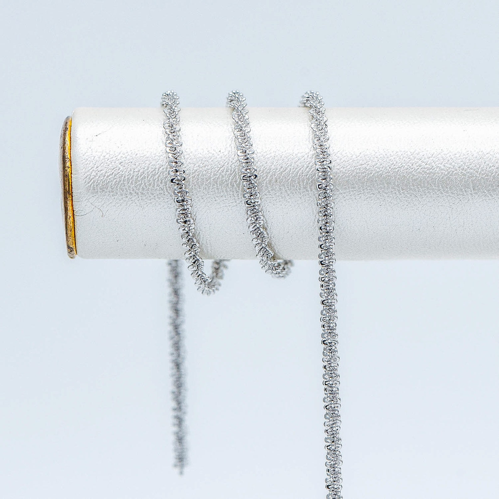 Silver tone Specialty Chains 2.2mm Rhodium plated Brass | Etsy