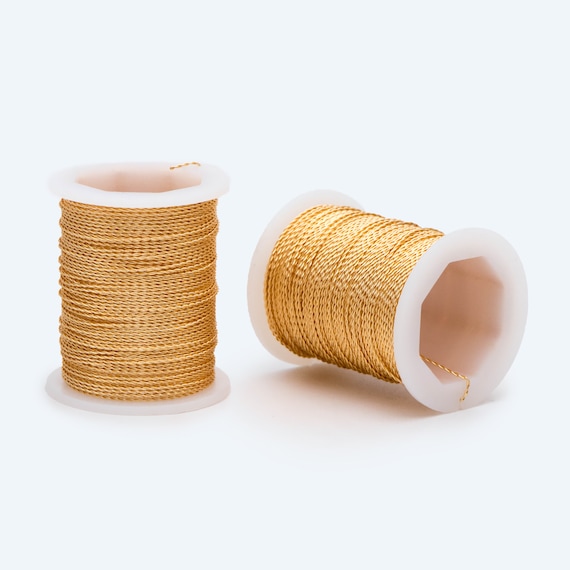 Copper Twisted Fancy Wire 18K Gold Plated Craft Wires - Etsy