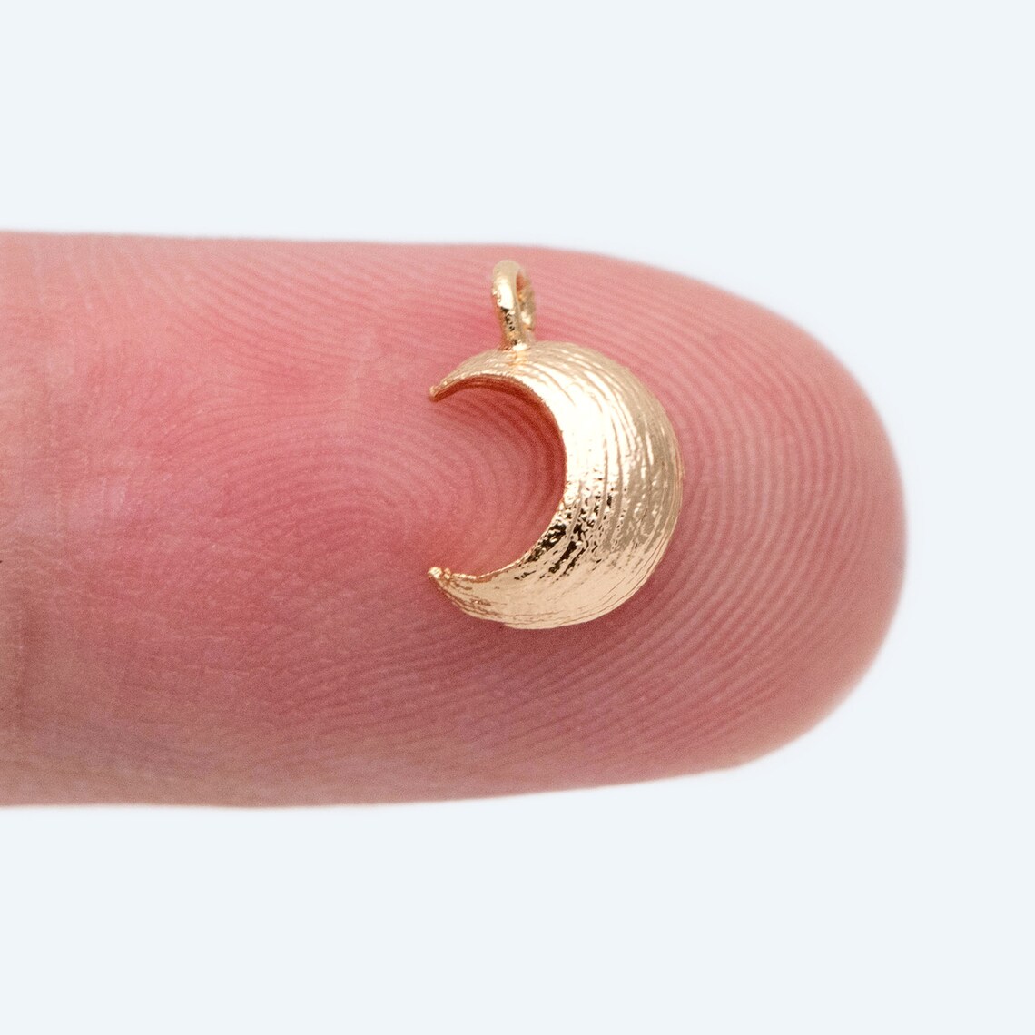 10pcs Gold Plated Crescent Moon Charm Tiny Brushed Gold Moon - Etsy