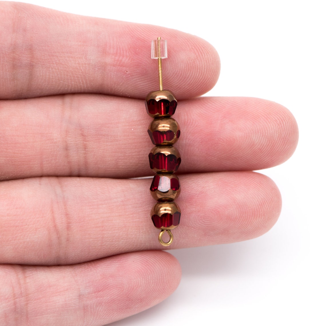Faceted Round Glass Beads 6mm Metallic Brass Multi Colors - Etsy