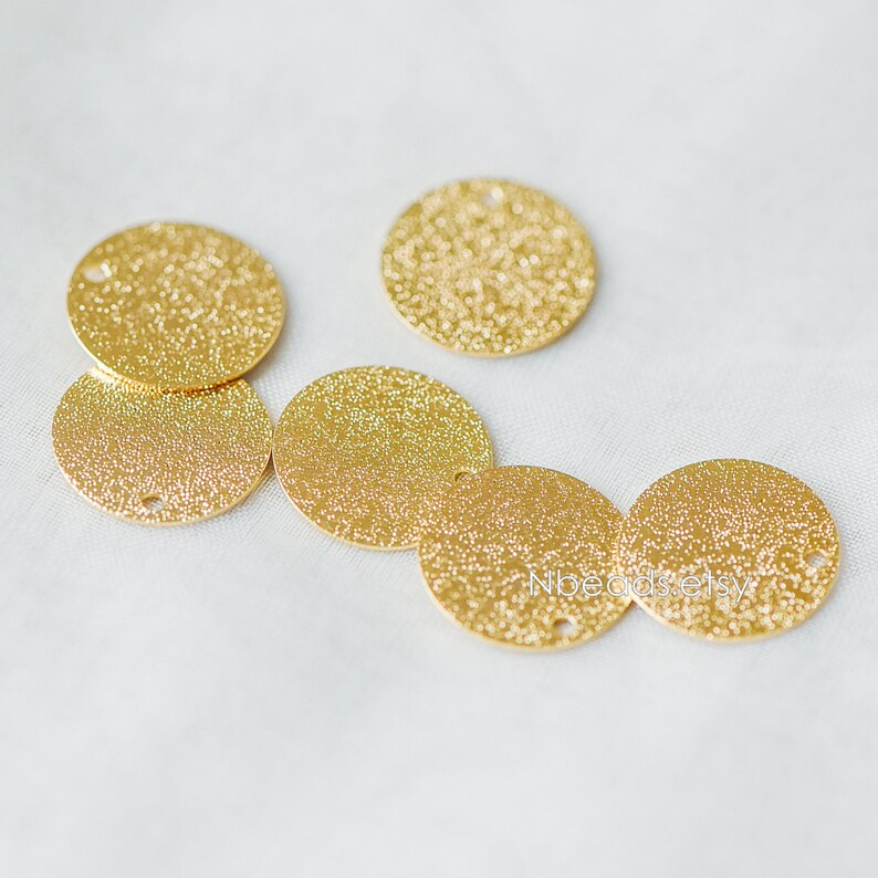 10pcs Gold Plated Brass Disc Charms 8/ 12/ 15mm Flat Round - Etsy