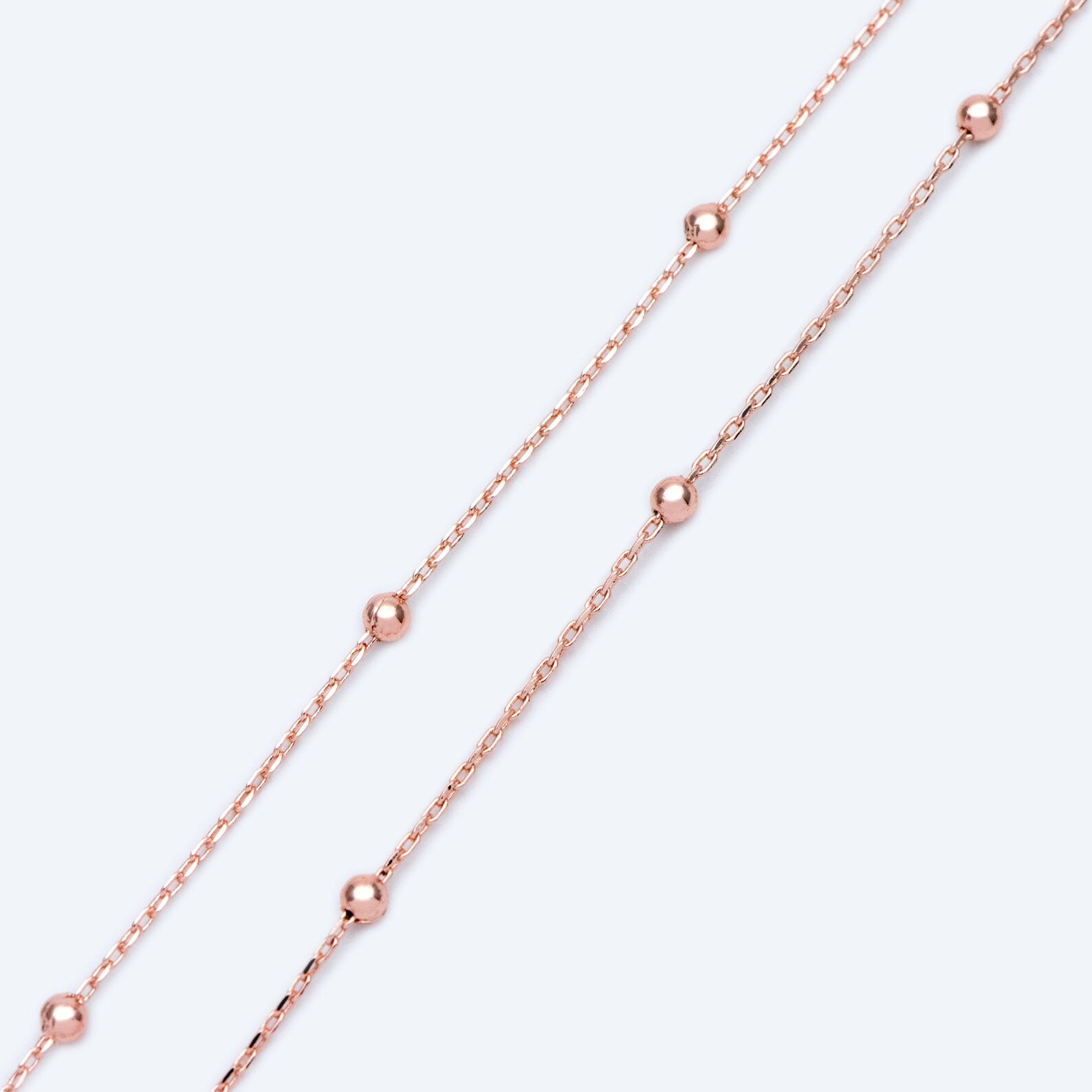 Gold/ Silver/ Rose Gold Satellite Chains 1.1mm Chain With - Etsy
