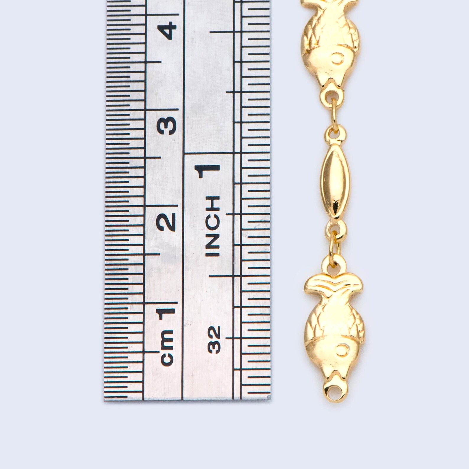 Gold Plated Brass Fish Chainwholesale Craft Supplies Jewelry - Etsy
