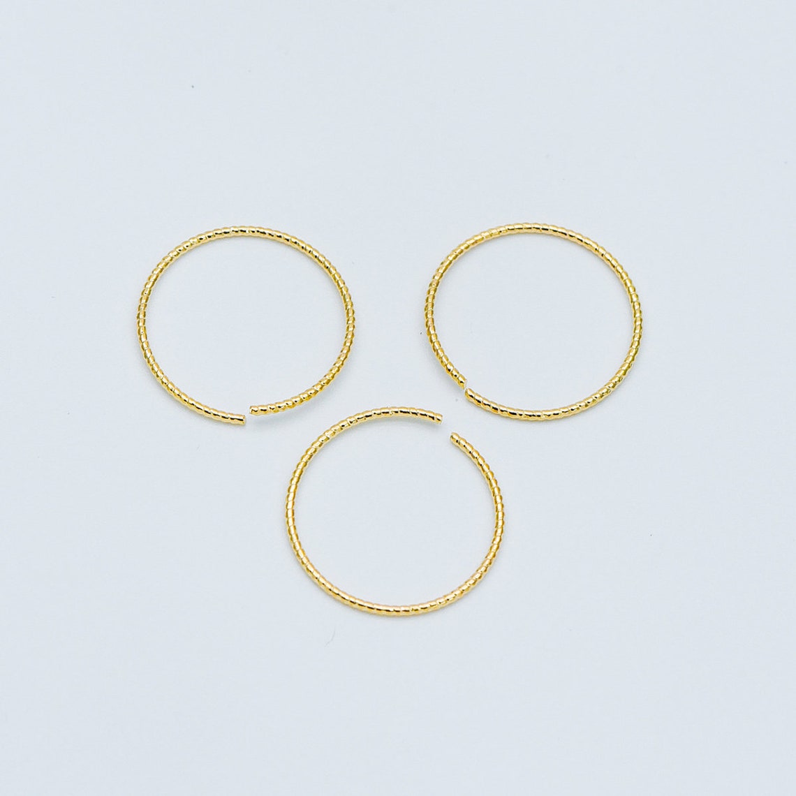 20pcs Gold Round Link Charm Connectors 20mm Real Gold Plated - Etsy