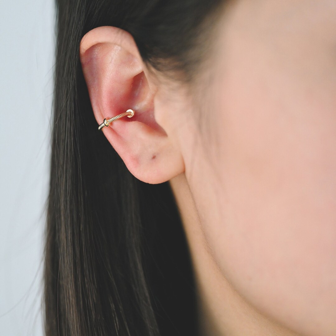 10pcs Gold Ear Cuff, Cartilage Ear Cuff, Gold Plated Ear Cuff, Nut Ear ...