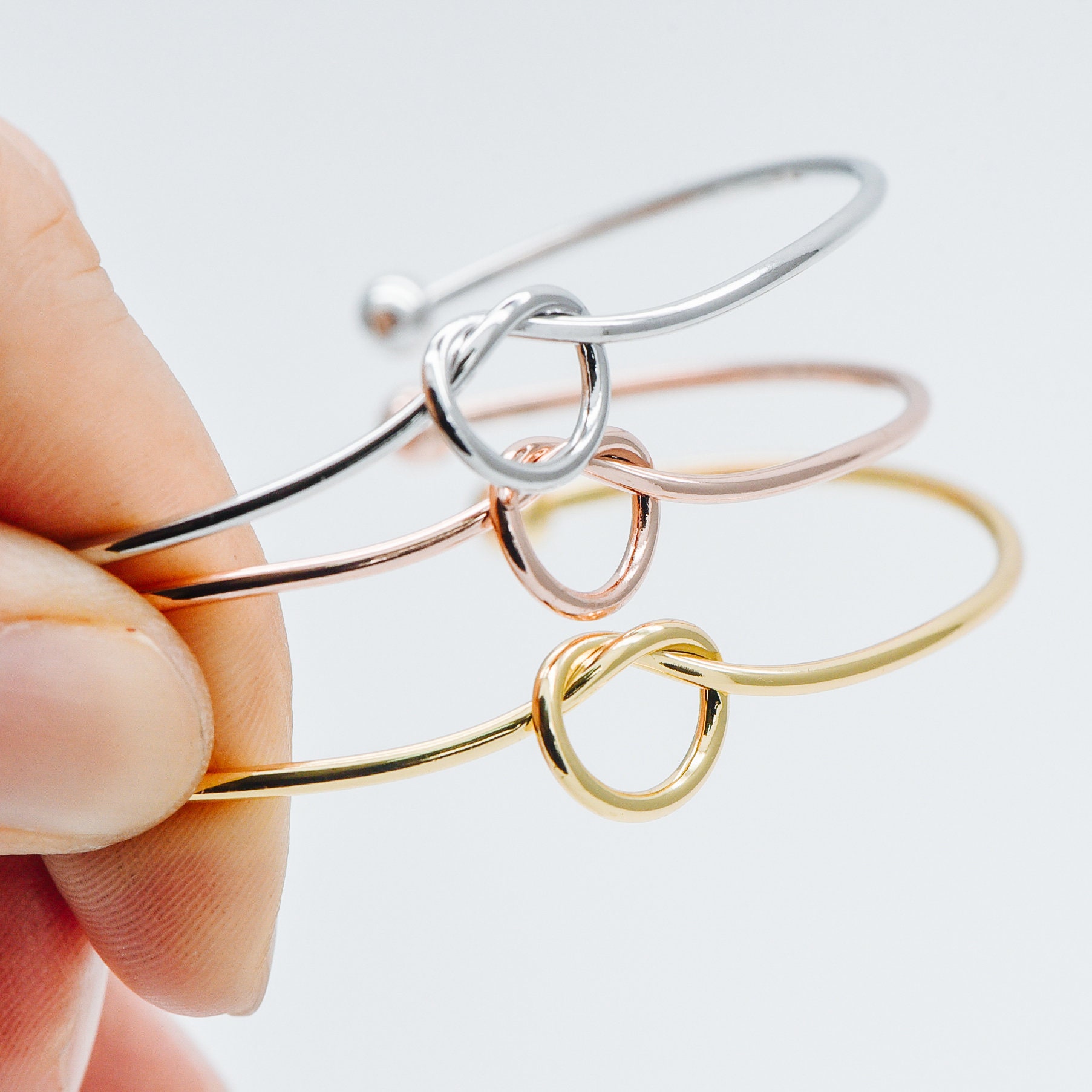 4pcs Adjustable Bangle Bracelets Gold/ Silver/ Rose Gold | Etsy