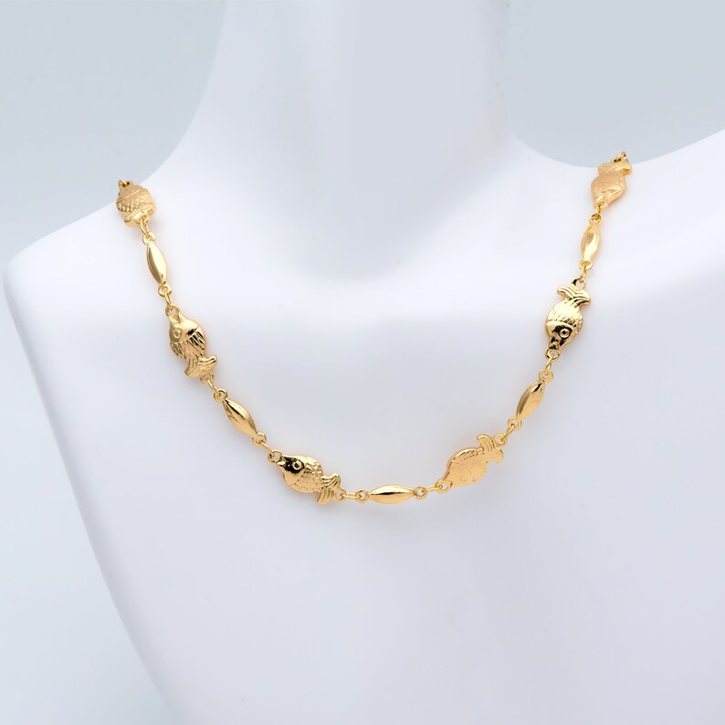 Gold Plated Brass Fish Chainwholesale Craft Supplies Jewelry - Etsy