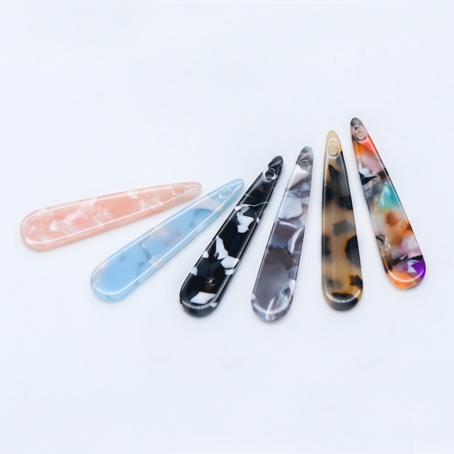 20pcs Tortoise Shell Acetate Bar Pendants 34x7.5mm Acrylic - Etsy