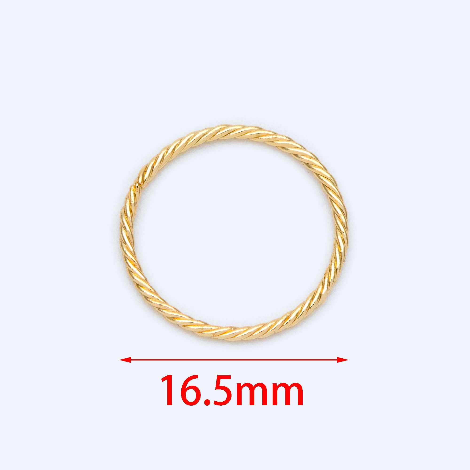 20pcs Gold Round Open Ring 16.5mm Real Gold Plated Brass - Etsy