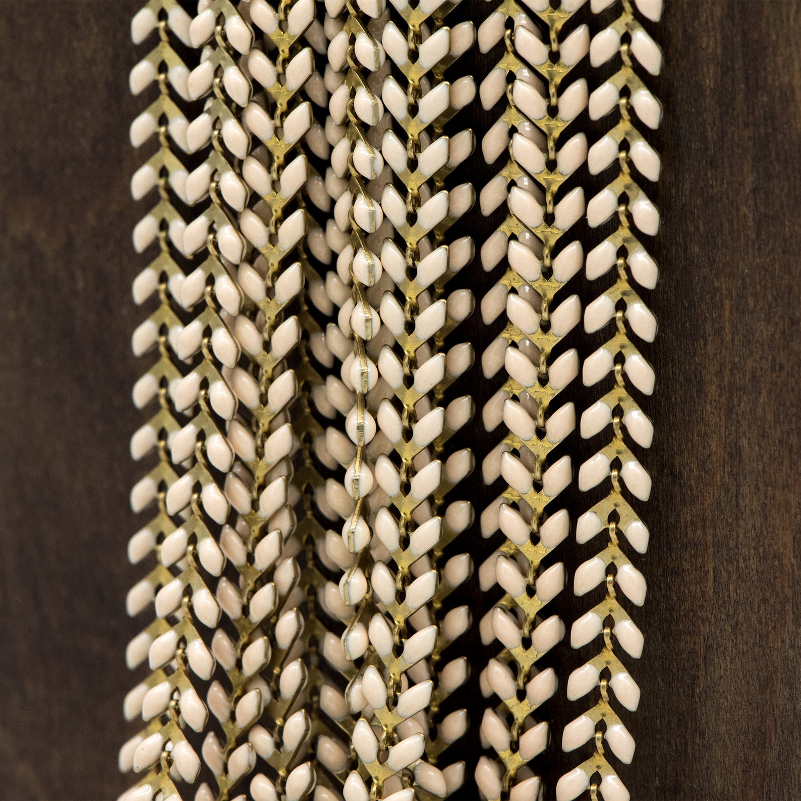 Cream Enamel Brass Arrow Chain 6mm Flat Chevron Chain - Etsy