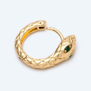 4pcs Snake Hoop Earrings Gold Huggie Earrings 16mm Snake - Etsy