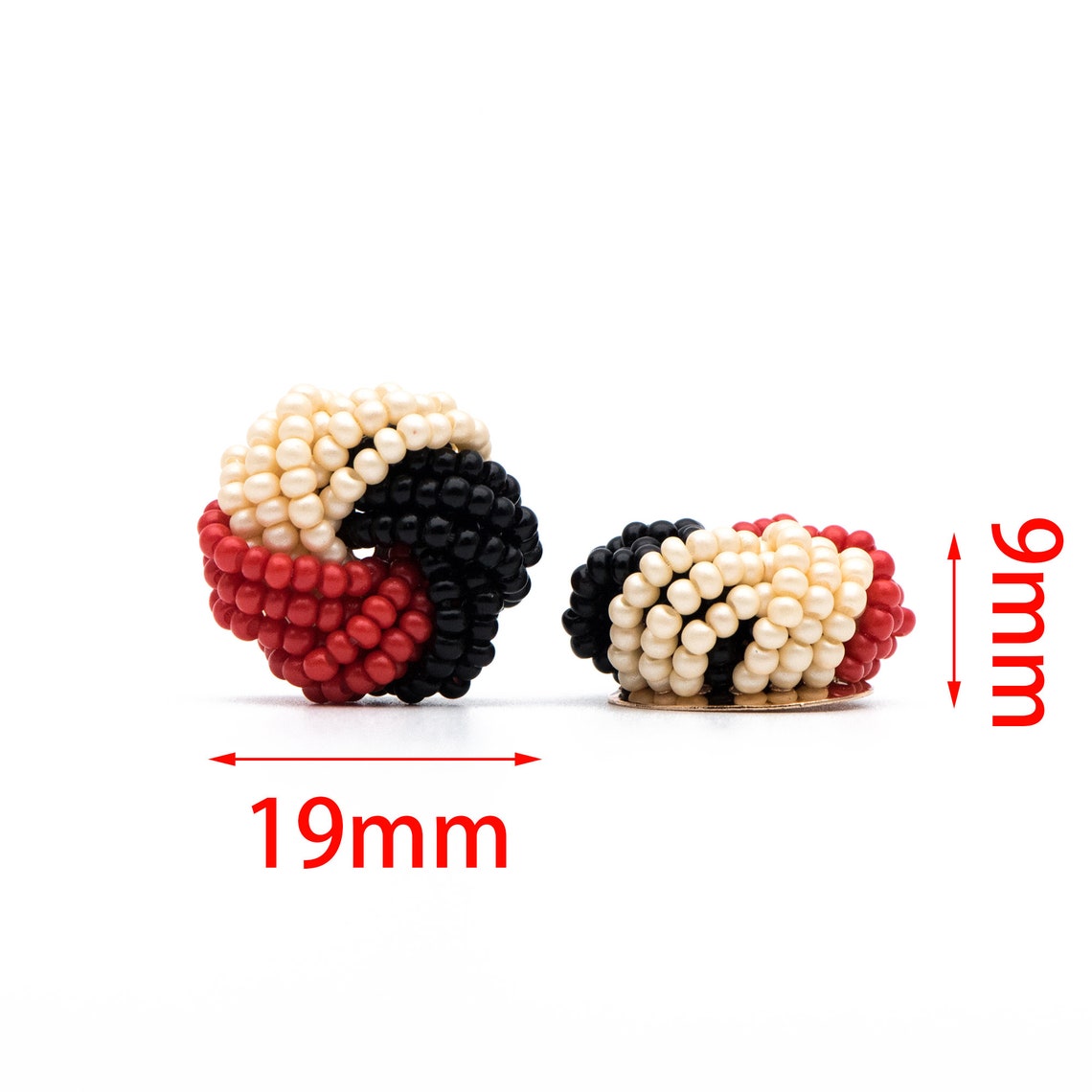 4pcs Glass Seed Beads Cluster 19x9mm Handmade Beaded Flower - Etsy