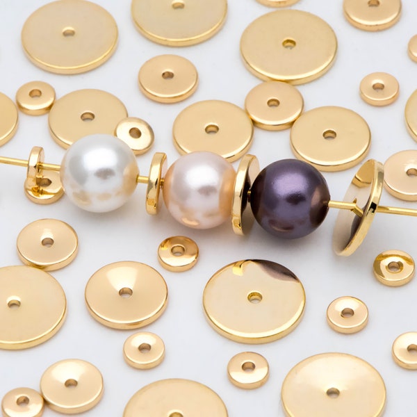 Silver Flat Spacer Coin Beads - Etsy