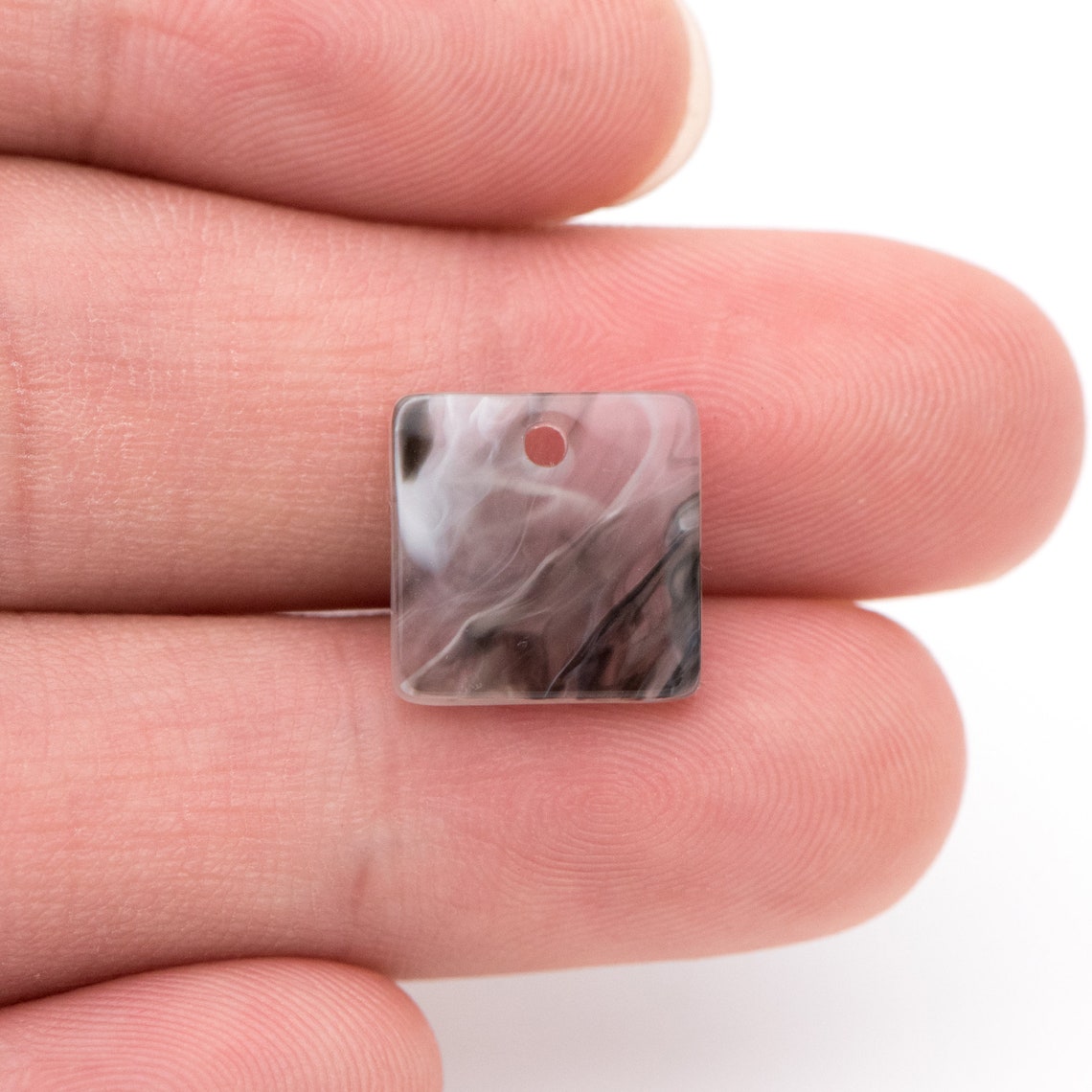 20pcs Tortoise Shell Acetate Square Pendants 12mm Acrylic | Etsy