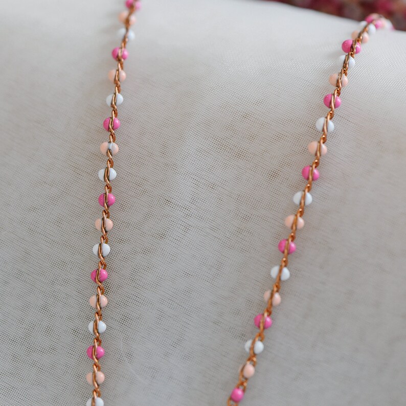 Enamel Brass Chain 2.5mm Thin Unplated Brass Designer Chains - Etsy