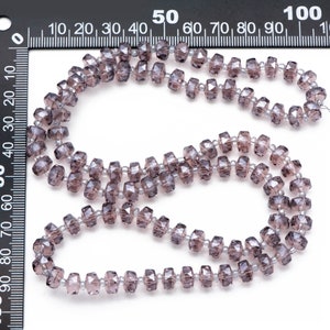 Faceted Crystal Rondelle Beads 8x5mm, Sparkly Glass Spacer Beads 5 ...
